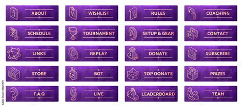 Online Gaming Panels For Cybersport Streamers Live Stream Banners