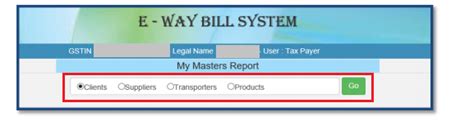 E Way Bill Portal Generating Reports Learn By Quicko