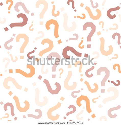 Quiz Seamless Pattern Question Marks Doubt Stock Vector Royalty Free Shutterstock