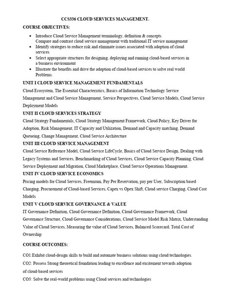 Microsoft Word Csm Notes1 Pdf Cloud Computing Software As A Service