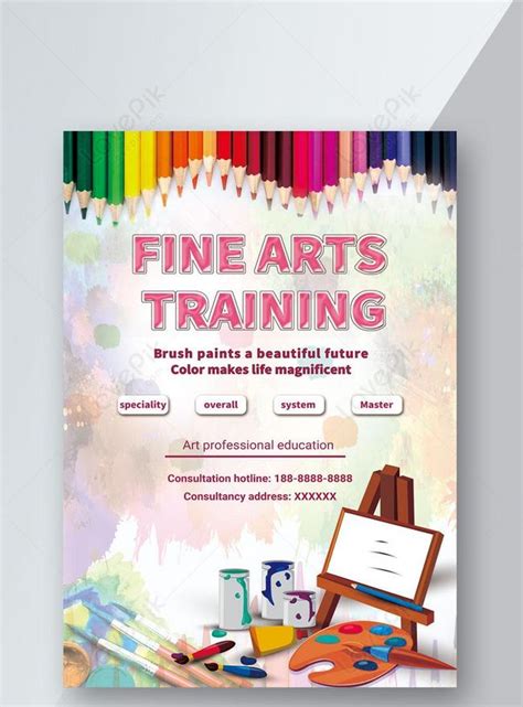 Creative Leaflet For Art Education Template Imagepicture Free Download 450022755