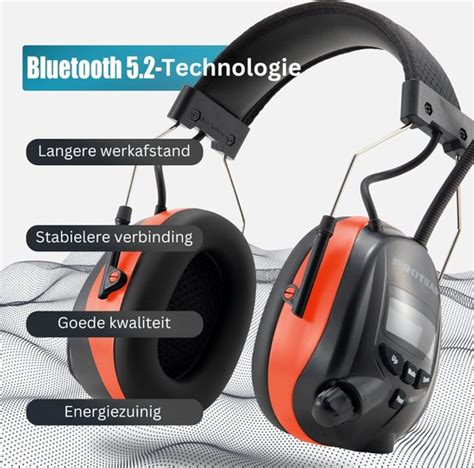 Gehoorbescherming Met Dab Fm Radio En Bluetooth Draadloze