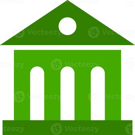 Green Building Bank 70128236 Png