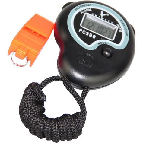 Worgeous Small Stopwatch And Whistle Alarm Outdoor Sports Electronic Stopwatches Fitness