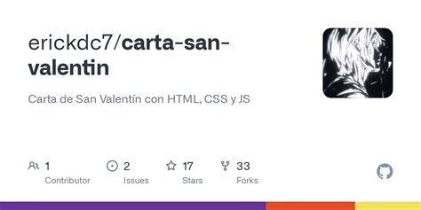 Github Erickdc7carta San Valentin Carta De San Valentín Con Html Css Y Js