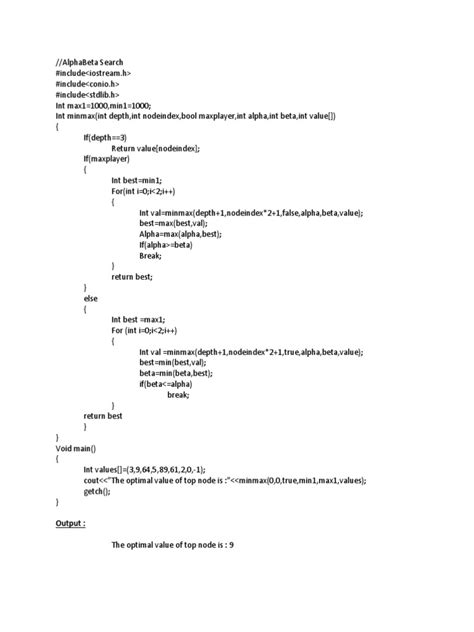 Alphabeta Search Pdf