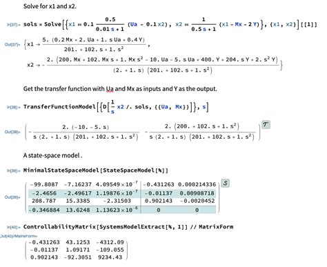 Control State Space Representation Of System With A Disturbance