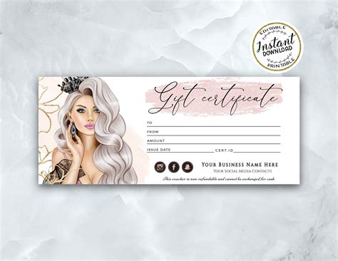 Makeup T Certificate Template
