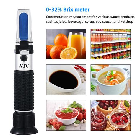 Hand Held Brix Refractometer Voor Suiker Bier Brix Vicedeal