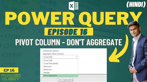 Pivot Column Dont Aggregate Power Query Masterclass Ep16 Get