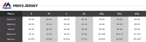 Football Jersey Sizes Conversion