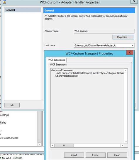 Wcf Biztalk Endpointbehavior Not Showing Installing Blogical