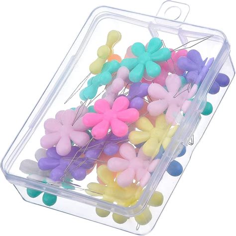 Tecunite 30 Piece Multicolor Needle Threaders Set Plastic Flower Head