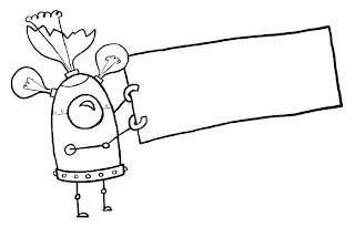 Witty Title Coming Soon Robot Name Tags