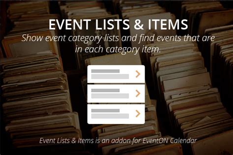 Using Event Api Slider And Lists Items Addons Eventon Eventon