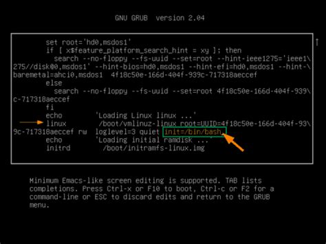 how to boot arch linux in single user mode rescue mode