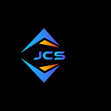 Jcs Abstract Technology Logo Design On Black Background Jcs Creative Initials Letter Logo
