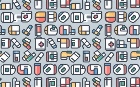 Premium Photo Medicine Seamless Background Pharmacy Hospital Concept