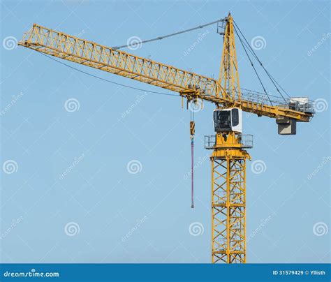 Yellow Crane Stock Image Image Of Tool Machine Machinery 31579429