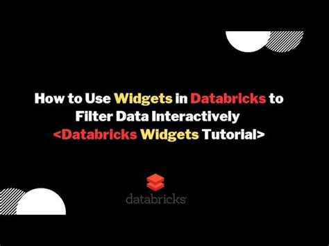 How To Use Widgets In Databricks For Data Filtering Ehsan Khosravi