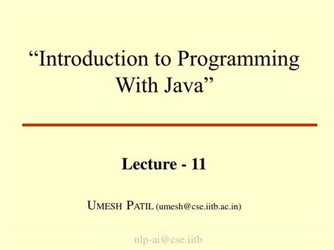 PPT Introduction To Programming With Java PowerPoint Presentation ID