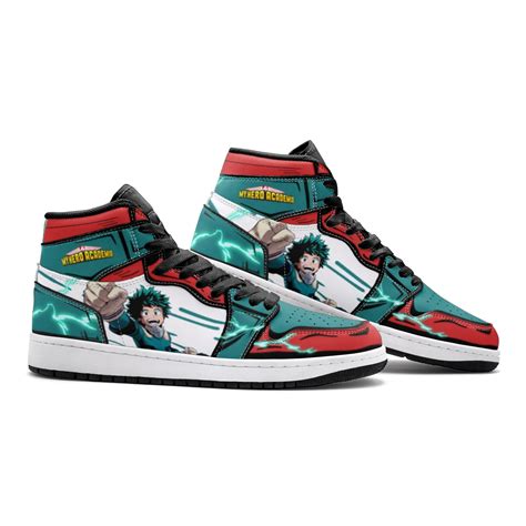 Izuku Midoriya Deku My Hero V2 Mid 1 Basketball Shoes AnimeBape