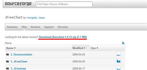 Java メモ Jfreechart の準備