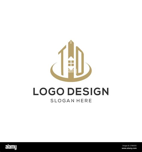 Initial To Logo With Creative House Icon Modern And Professional Real Estate Logo Design Vector