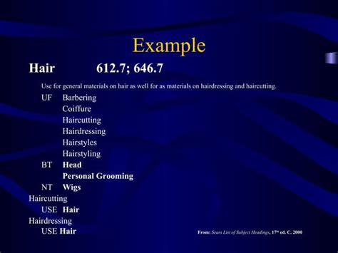 Sears Subject Headings Ppt