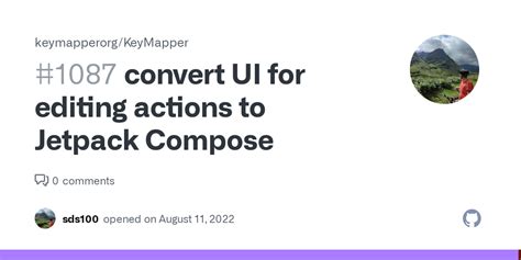 Convert Ui For Editing Actions To Jetpack Compose · Issue 1087