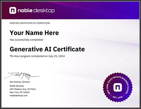 Generative Ai Certificate Nyc Career Centers