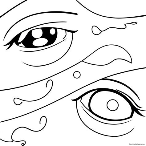 Cute Anime Eyes Coloring Page 41614 32889