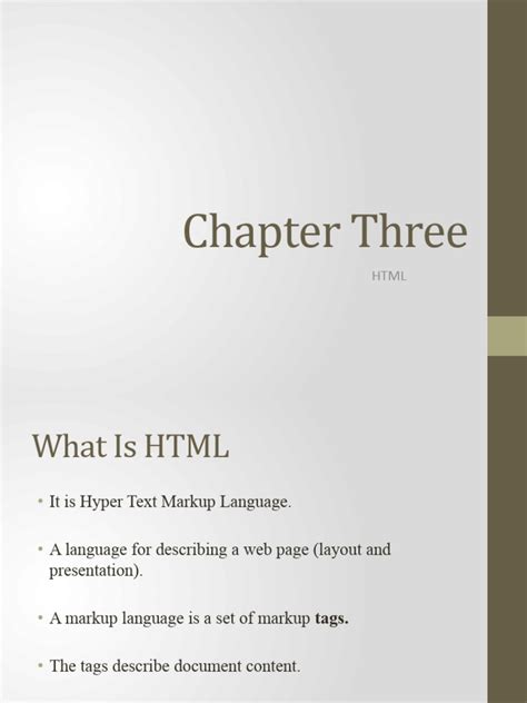 Chapter Two Pdf Html Element Html