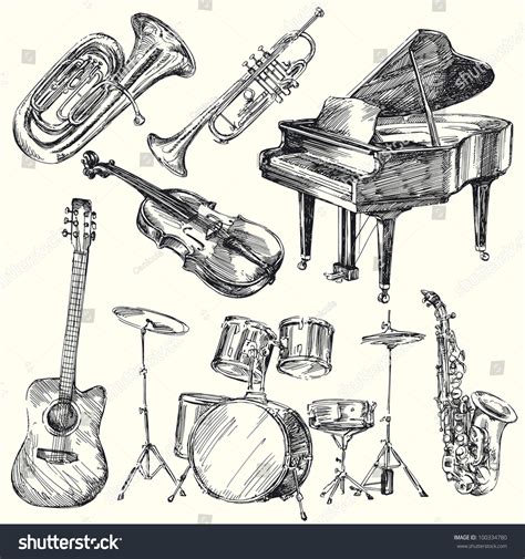 Classical Instruments Drawings
