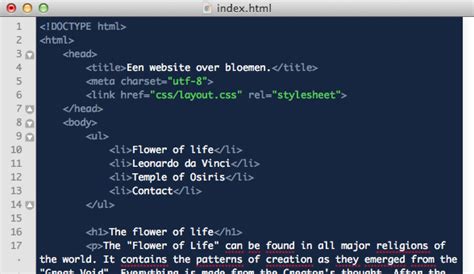 Navigatie Toevoegen Html En Css Basis