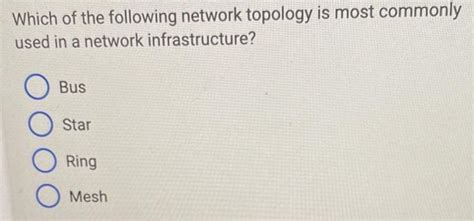 Solved Which Of The Following Are Advantages Of A Mesh Chegg
