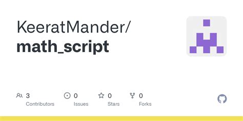 Github Keeratmandermathscript