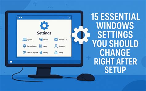 Essential Windows Settings You Should Change Right After Setup Detailed Walkthrough For