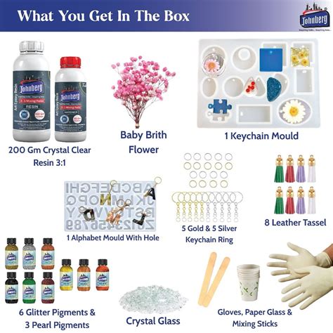 Johnberg Crystal Clear Deep Pour Tabletop Epoxy Resin 20 Kg Kit With 7