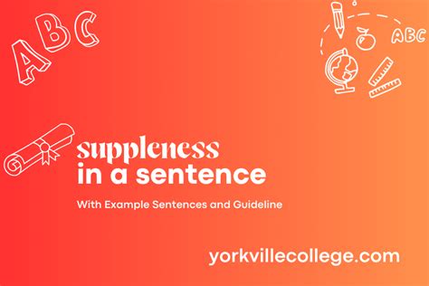 How To Use Suppleness In A Sentence Easy Examples