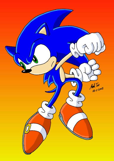 Sonic Fight Pose By Rapid The Hedgehog On Deviantart