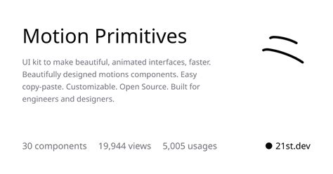 Motion Primitives 21st Dev The First Vibe Crafting Tool 21st Dev