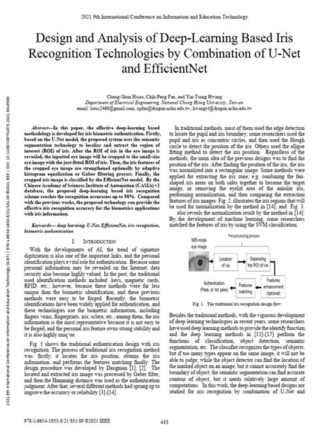 Design And Analysis Of Deep Learning Based Iris Pdf Image