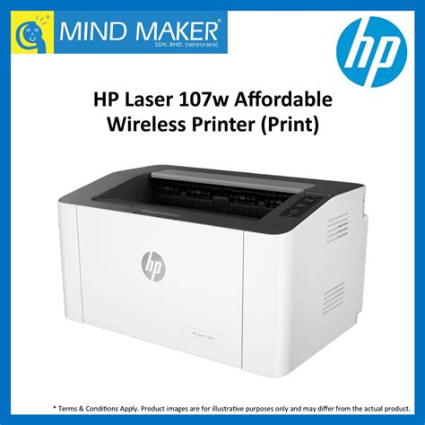 Hp Laser 107w Affordable Wireless Printer Shopee Malaysia