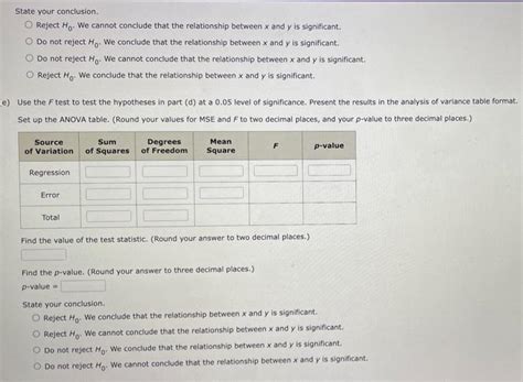 Solved Consider The Data A Compute The Mean Square Error