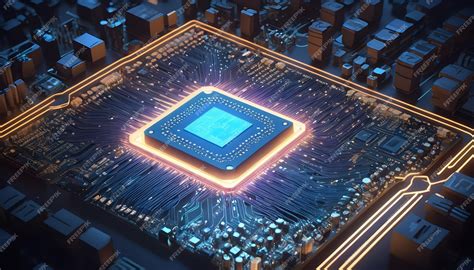 Premium Photo A Scene Where Optical Computing Components Are Integrated Into The Circuit