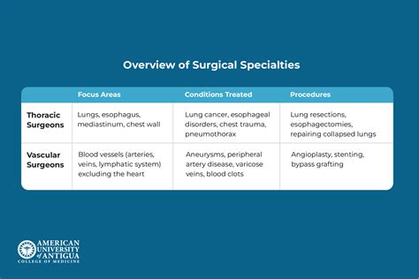 Thoracic Vs Vascular Surgery Procedures And Careers American