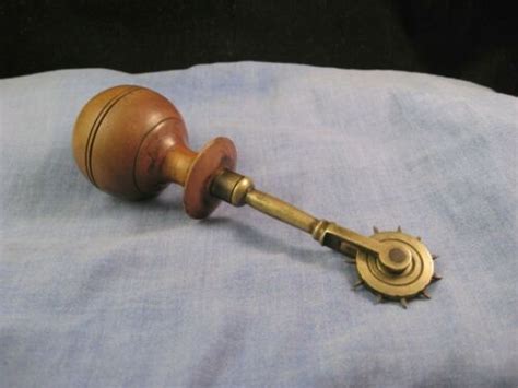 Brass Wooden Victorian Scriveners Wheel Parchment Runner Paper 11