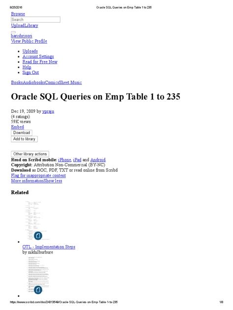 oracle sql queries pdf