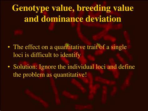 Ppt Chapter 6 Quantitative Traits Breeding Value And Heritability Powerpoint Presentation
